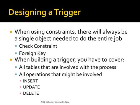 Ppt How To Write A Dml Trigger Powerpoint Presentation Free Download Id6659001