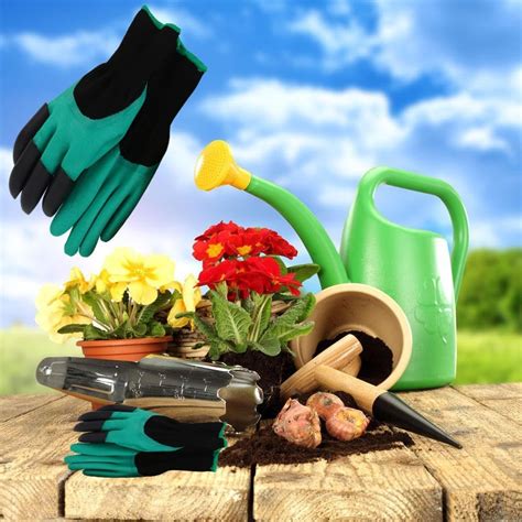 Guantes De Jardinería Transpirables E Impermeables Con Garras Para