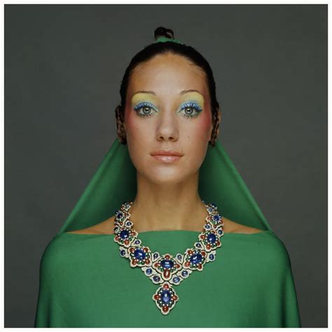 Marisa Berenson In Bulgari Necklace 1970 © Pleasurephoto