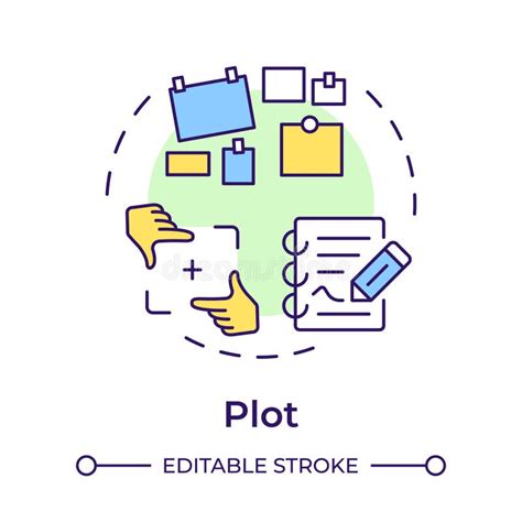 Plot Multi Color Concept Icon Stock Illustration Illustration Of