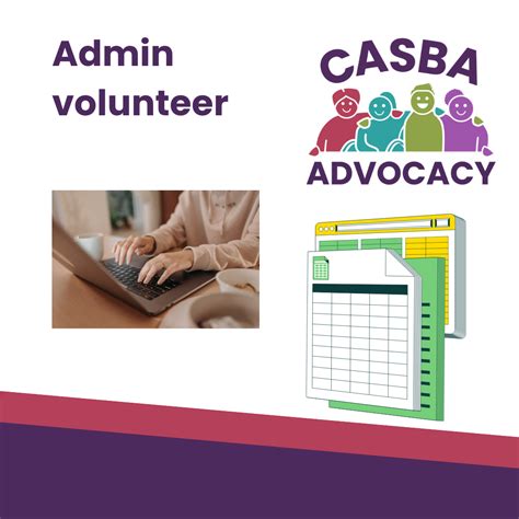 Volunteer Admin Assistant Casba Advocacy