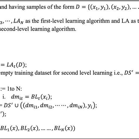 basic working procedure of stacking based ensemble learning zhou 2012