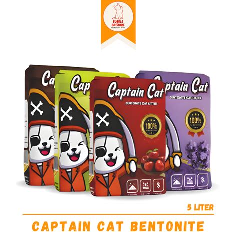 Jual Captain Cat Bentonite Cat Litter Pasir Gumpal Wangi 5liter