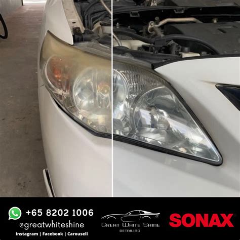 Sonax Headlight Restoration Headlight Polish Cloudy Headlights Yellow Headlights Car