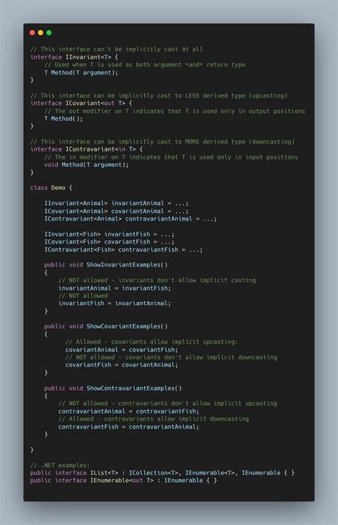 A Brief Introduction To Covariance And Contravariance And How To Use Them In C R Csharp