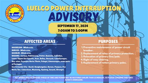 Notice Of Power Interruption September 17 2024 Luelco