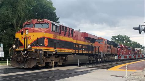 Kcs 4842 Leads Cpkc 247 Past Golf With Neat Lashup Youtube