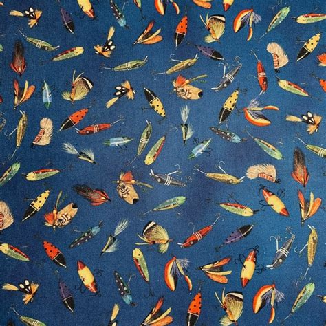 Fishing Fabric Etsy