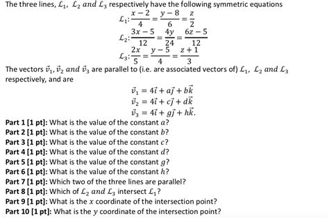Solved L L The Three Lines L L And L Chegg Com