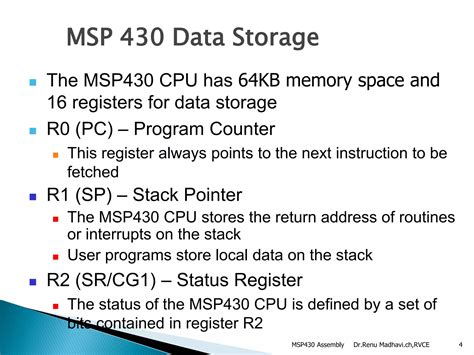 Msp430 Assembly Language Instructions Andaddressing Modes Pdf