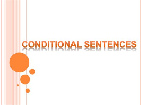 CONDITIONAL SENTENCES