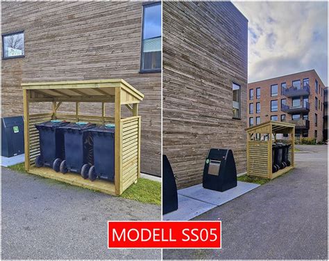 Moderne Søppelskur Med Spiler Snekkervladno