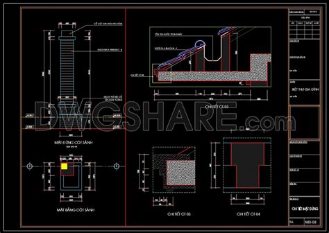 180autocad Drawing Of Detailed Vertical Facade Roof Gutter Drainage