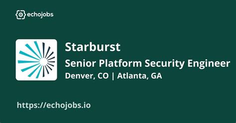 starburst is hiring senior platform security engineer [usd 170k 195k