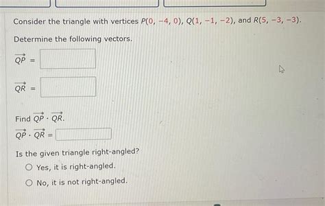Solved Consider The Triangle With Vertices Chegg
