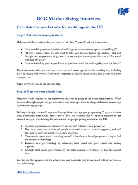 Bcg Market Sizing Interview Pdf