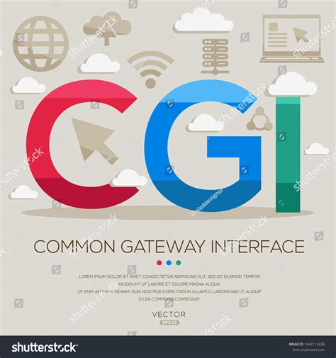Cgi Mean Common Gateway Interface Computer Stock Vector Royalty Free Shutterstock
