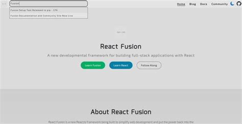 Matthew Ford On Linkedin 📢 Reactjs Devs ⚛ React Fusion Is A New Framework Being Developed For