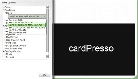 White Text Not Being Printed Inside Colored Background Cardpresso