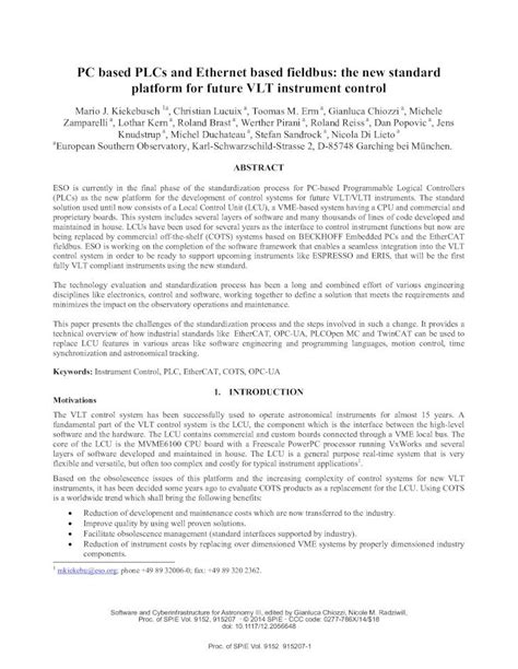 pdf pc based plcs and ethernet based fieldbus the new standard