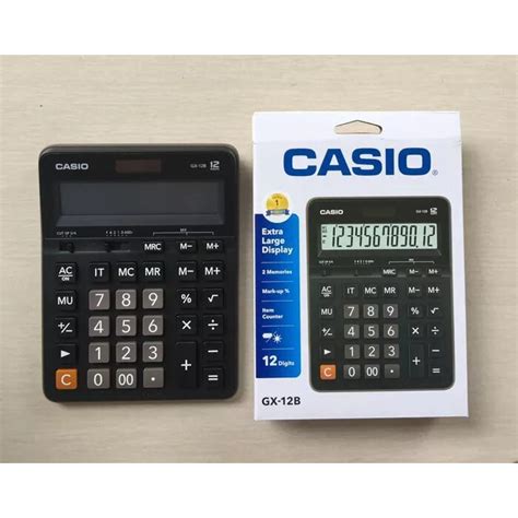 Casio Gx 12b 12 Digits Calculator 100 Original Shopee Malaysia