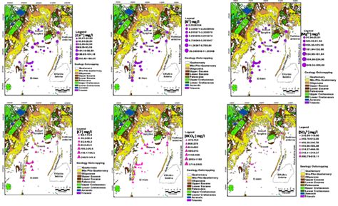 Spatial Distribution Of Major Elements Contributing To The Groundwater Download Scientific