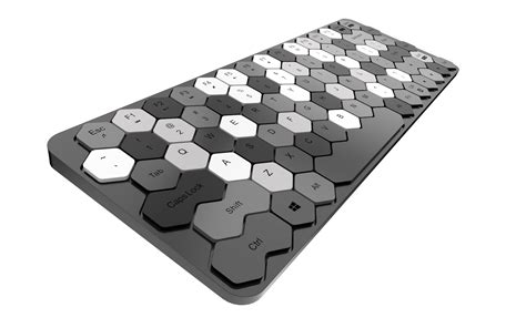 Sqt Sk 674btc Hexagon Scissor Keycaps Rechargeable Slim Bluetooth Keyboard Type C Interface