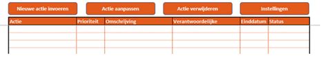 Download De Gratis Actielijst In Excel Ter Zake Excel