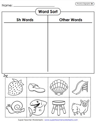 Phonics Digraph Sh Worksheets Library