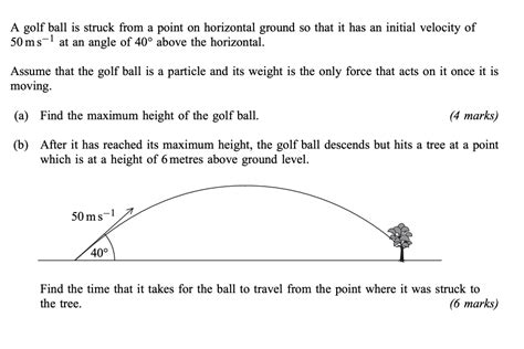 A Level Maths Projectiles