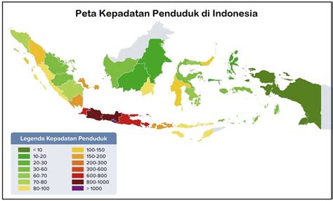 Detail Gambar Peta Kepadatan Penduduk Indonesia Koleksi Nomer