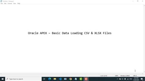 Oracle Apex Basic Data Loading Csv And Xlsx Files Oracle Apex Upload
