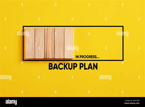 Putting The Alternative Backup Plan In Progress In Business Concept