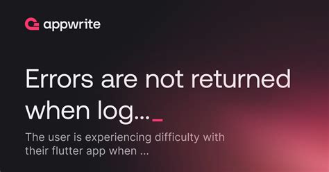 errors are not returned when logging in via createemailpasswordsession