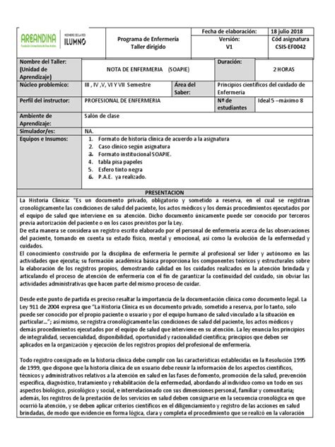 Modelos De Notas De Enfermeria Vgwp