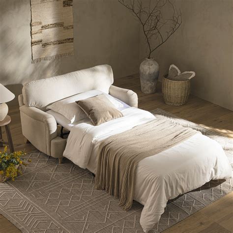 Daphnis Oatmeal Fabric Sofa Bed Loveseat Daals