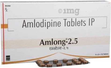 Amlong 25 Mg Tablets At ₹ 95stripe Amlodipine Tablets In Nagpur