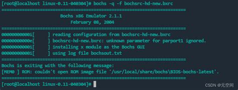 【linux源码学习】【实验篇】使用bochs运行linux0 11系统 搭建一个自己的工作站 csdn博客