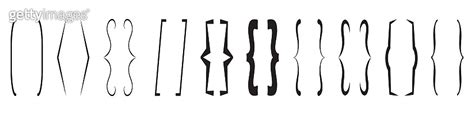 Curly Brace Set Vector Text Brackets Collection For Messages Quotas 1339620485 일러스트 무료