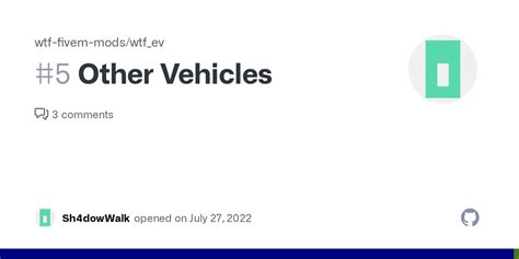 Other Vehicles Issue Wtf Fivem Mods Wtf Ev GitHub