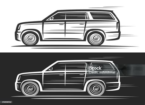 Suv 자동차에 대 한 벡터 스포츠 유틸리티 자동차에 대한 스톡 벡터 아트 및 기타 이미지 스포츠 유틸리티 자동차 미국 문화 교통수단 Istock
