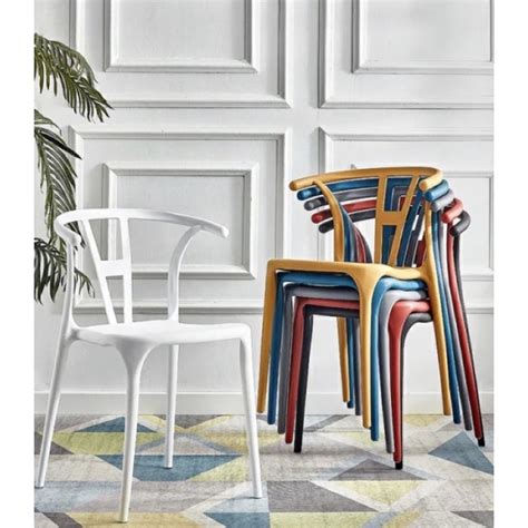 Wish Bone Pp Chairs Stackable Dining Chairs Molded Plastic Kitchen