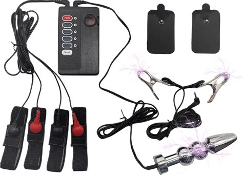 Shock Elettrico Plug Anale E Morsetti Per Capezzoli Sex Toy Per