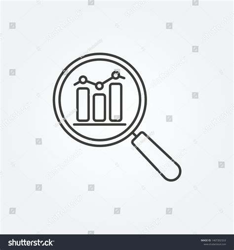 Data Analysis Line Icon Business Graph Stock Vector Royalty Free 1467302333 Shutterstock