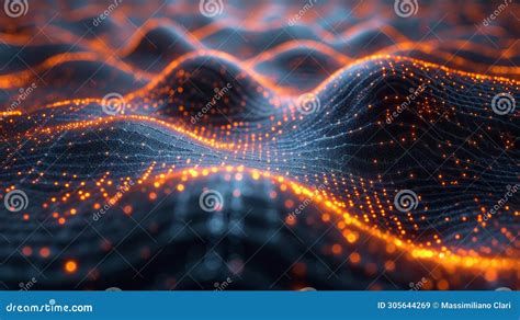 luminous data vortex background dynamic digital array converging into a
