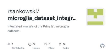 GitHub Rsankowski Microglia Dataset Integration Integrated Analysis Of The Prinz Lab
