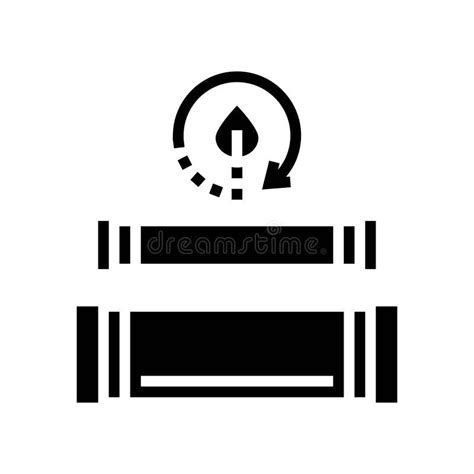 Biodegradable Tube Sustainable Beauty Glyph Icon Vector Illustration