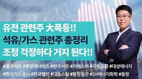 주식투자 유전 관련주 초급등 화려한 개별주 장세흥구석유 중앙에너비스 한국석유 지에스이 극동유화 대성에너지 한국가스공사 한국밸브 대동스틸 동양철관