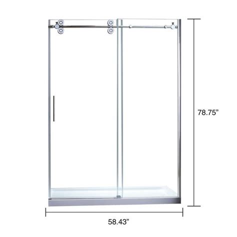 Ove Decors Sydney 58 60 Shower Door Chrome At