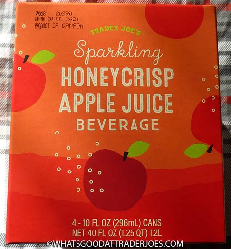 what s good at trader joe s trader joe s sparkling honeycrisp apple